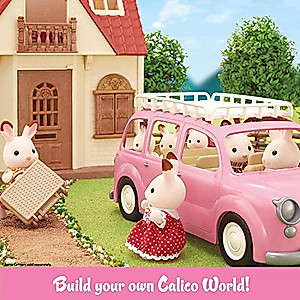 Calico Critters Family Picnic Van for Dolls - Toy Vehicle Seats up to 10 Collectible Figures!