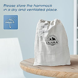 LALA IKAI Macrame Fringe Hammock Boho Balcony Hammock Handmade Tassels Hammock 2 Person Double Hammock 450lbs for Home,Outdoor,Backyard,Beach,Patio