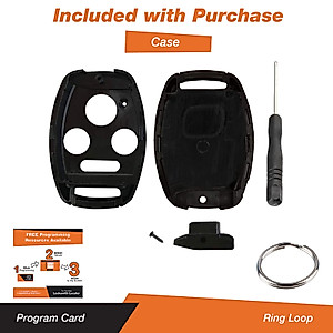 Key Fob Case Shell for Honda Accord Civic Pilot & More (Swap Your Original Blade)