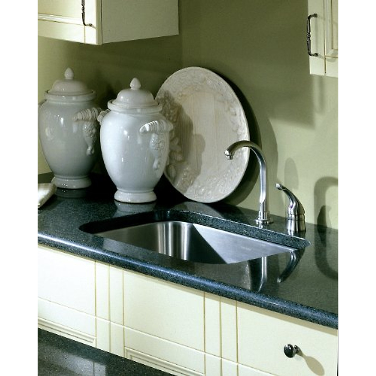 Houzer MS-2309-1 Medallion Classic Series Undermount Stainless Steel Single Bowl Kitchen Sink