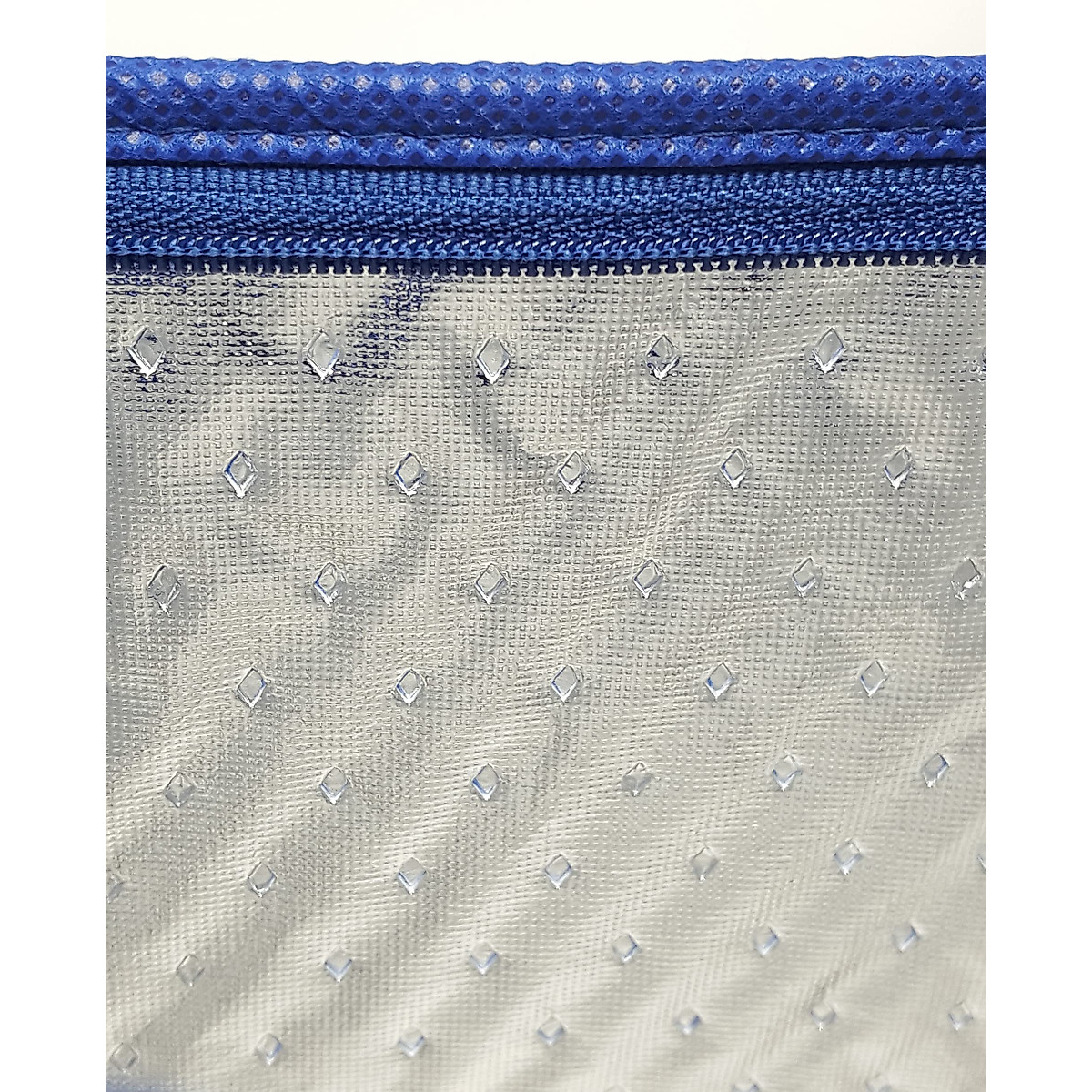 Hannah Large Capacity Heavy Duty Insulated Smart Shopping Bag - Strong Reusable Grocery Tote (2 Pack, Red & Blue)