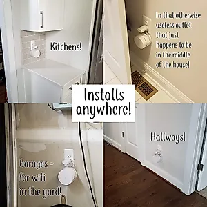 Deco Gear Google WiFi Outlet Wall Mount (White)