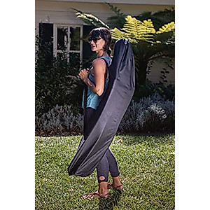 PICNIC TIME NFL New York Giants Outdoor Rocking Camp Chair, XL Heavy Duty Camping Chair for Adults, (Black)