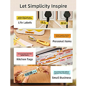 MakeID Label Maker HD(300dpi) - Personalized Smart Q1 Wireless Handheld Printer Compatible With iPhone & Android Phones - Portable Label Makers for Organizing Home & Office Supplies Printing Name Tags