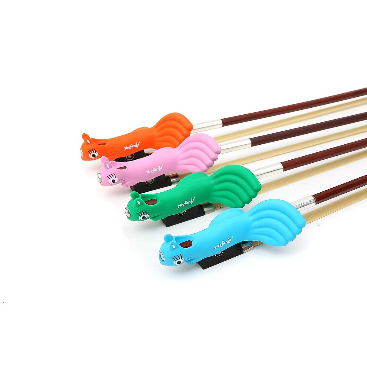 Yinfente 1pc Hold Violin Bow Holder Hold Violin/Viola Bow Teaching Aid Violin Bow Grip Learn Violin Beginner Corrector Bow Straightener Soft protect finger