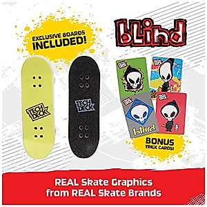 Tech Deck, Neon Mega Park X-Connect Creator, Customizable Glow-in-The-Dark Ramp Set with 2 Blind Skateboard Fingerboards, 90+ Pieces, Gift for Ages 6+