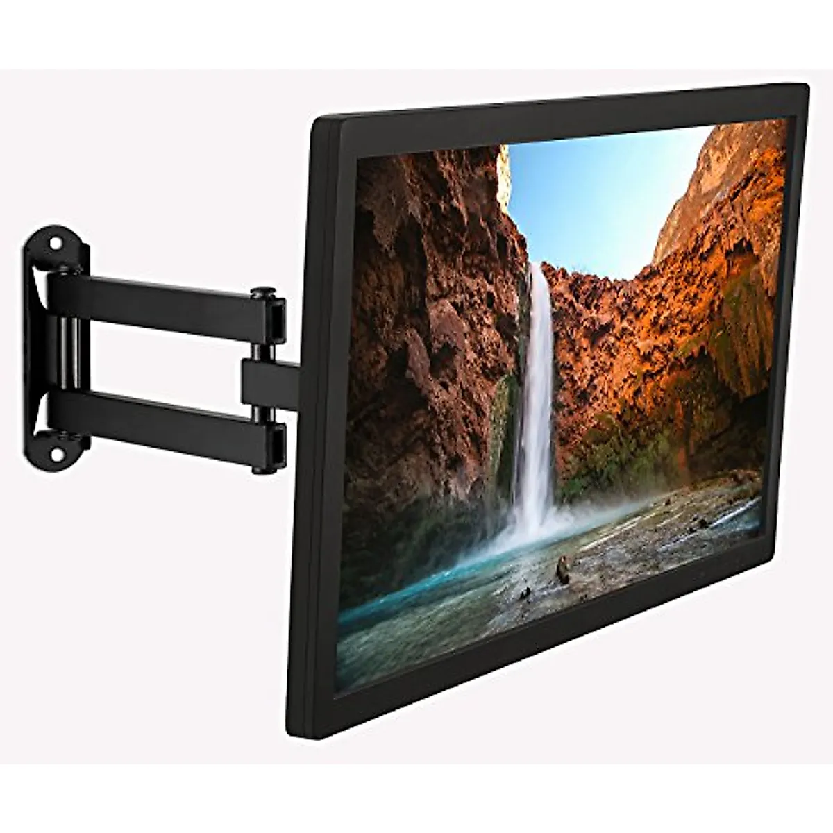 Mount-It! TV Wall Mount Bracket with Full Motion Arm Fits 13-42” Flat Screen TVs VESA 75, 100, 200, 55lb Weight Capacity WITH 15" EXTENSION