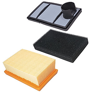 NIMTEK TS400 Air Filter with Spark Plug Tune-up Kits for STHIL TS 400 Concrete Cut Off Saw Replace 4223-141-0300