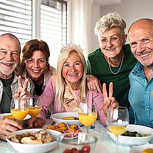 Tihebax Birthday Crown Rose Gold Crystal Tiara Birthday Queen Sash Birthday Headband Crowns for Women Birthday Queen Series Party Gift Halloween Cosplay Rhinestone Headbands(Rose Gold)