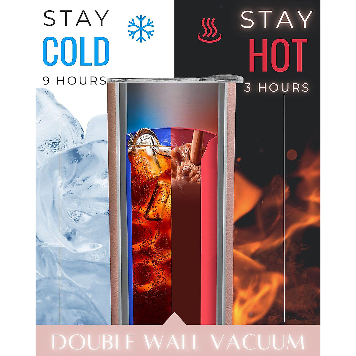 Onebttl 60th Birthday Gifts for Women, 60 & Fabulous, 60th Birthday Gift Idea for Women, 60th Bday Gifts, Stainless Steel Tumbler 20Oz - Rose Gold