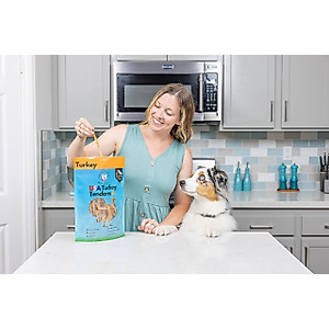 Natural Cravings: USA Turkey Tendons - 8 oz - Dog & Cat Chew, All Sized Pets, Light Chewers, Slow Roasted Single Ingredient Treat, Preservative Free