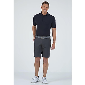 IBKUL Men's Athleisure Wear Sun Protective UPF 50+ Icefil Cooling Tech Short Sleeve Polo 94199 Peri Solid S