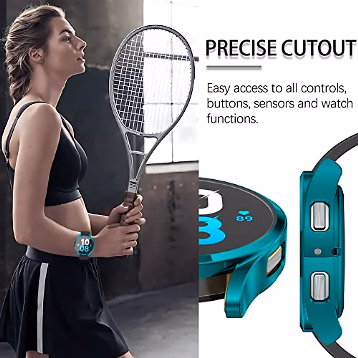 Wugongyan Protective Case] Compatible with Samsung Galaxy Watch 5 & Galaxy Watch 4 Screen Protector Accessories Soft TPU Cover Scratch Resistant Protective (10-Pack, [40mm])