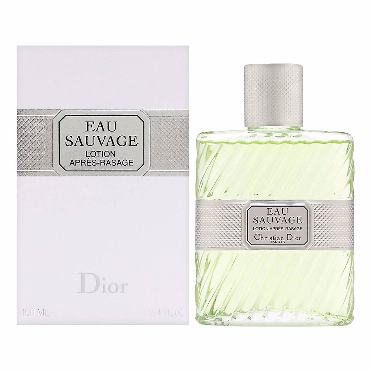 Eau Sauvage By Christian Dior For Men. Aftershave 3.4 Oz / 100 Ml.