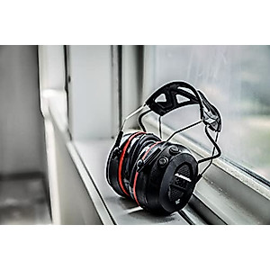 3M Pro-Protect + Gel Cushions Electronic Hearing Protector with Bluetooth Wireless Technology, NRR 26 dB, Black, Medium