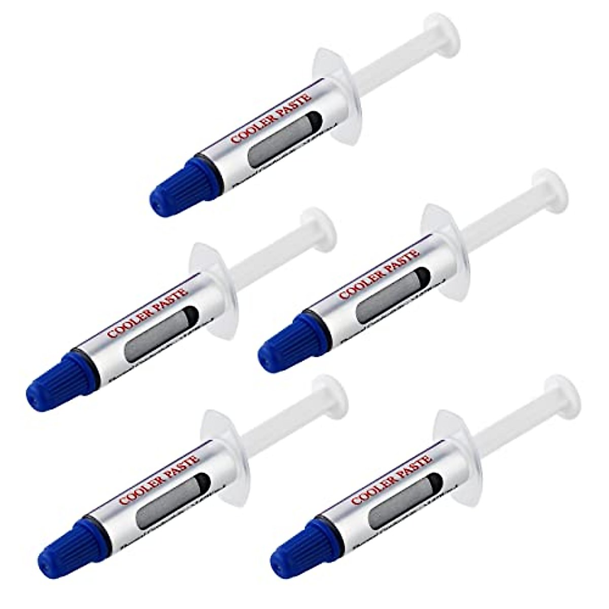StarTech.com Thermal Paste, Metal Oxide Compound, Pack of 5 Re-sealable Syringes (1.5g / each), CPU/GPU Thermal Grease Paste (SILV5-THERMAL-PASTE)