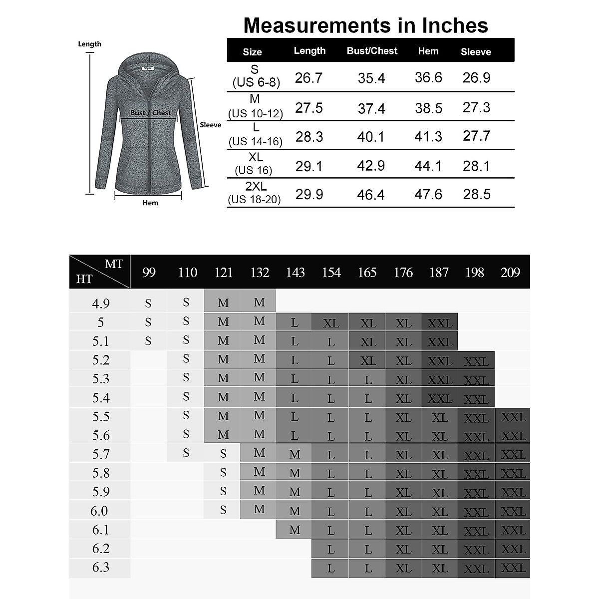 Hibelle Hoodys for Women Zipper, Womans Full Zipped Up Long Sleeve High Neck Moisture Sweat Wicking Trendy Running Jackets with Hoodie Kangaroo Pockets Sweatshirt Space Dye Gray Large
