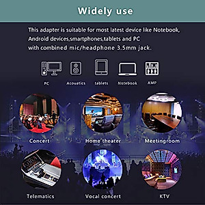 GELRHONR 3.5mm Mono Male to 2 Pin Screw Terminal, 1/8 Inch Stereo TS Audio Plug Screw Block Solderless Balun Connectors for Headphone Headset and Earphone-3 Pack