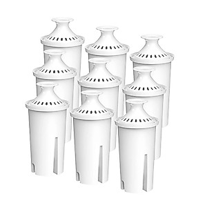 Filterlogic NSF Certified Pitcher Water Filter, Replacement for Brita Classic 35557, OB03, Mavea 107007, Replacement for Brita Pitchers Grand, Lake, Capri, Wave and More (Pack of 9)
