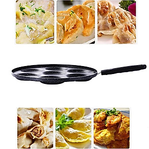CHENJIEUS Home Kitchen Breakfast Omelette Pan, 7-hole Egg Frying Pan Non-stick Pancake Mold, Easy To Clean, Lazy Pan Provides All-in-one Breakfast.