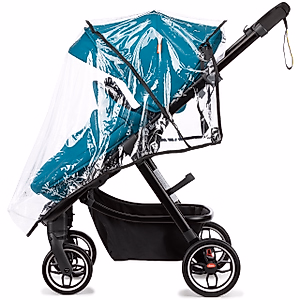 Diono Excurze Baby, Infant, Toddler Stroller, Perfect City Travel System Stroller and Car Seat Compatible, Adaptors Included Compact Fold, Narrow Ride, XL Storage Basket, Blue Turquoise
