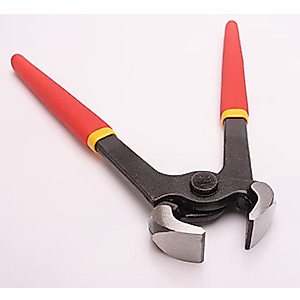 long river Hoof Nipper 8" - Horse Farrier Tool for Goats Sheep Pigs,Farrier Nippers with Plastic Grip. (8")