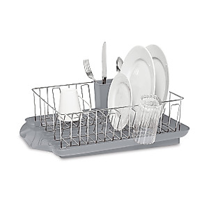 Farberware Classic Full Dishrack, 3-Piece, Gray