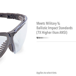 Honeywell Uvex by S3200 Genesis Safety Glasses with Uvextreme Anti-Fog Coating, Black Frame