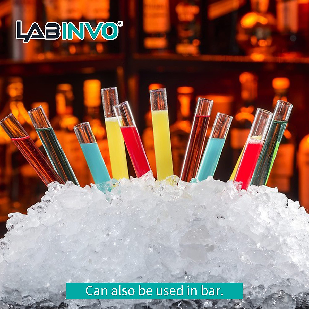 LABINVO 10ml Glass Round Bottom Test Tubes, Thickness 1.0, 16x100mm, Pack of 20, IN-TTG10