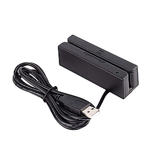 Swipe Card Reader, MSR90 USB Magnetic Strip Card Reader 3 Tracks Mini Mag Hi-Co Swiper