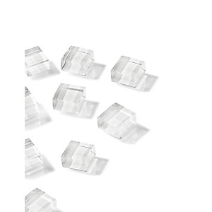 Joyzy Refrigerator Magnets Fridge Magnets Cute Glass Magnets for Fridge Decorative Kitchen Office 24 Pack (White)