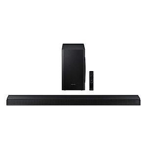 Samsung QN75QN90AA 75" Neo QLED QN90 Series 4K Smart TV Titan Black with a Samsung HW-T650 Bluetooth Soundbar with Dolby Audio Wireless Subwoofer (2021)