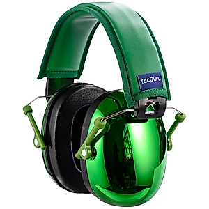 TacGuru 130 Kids Hearing Protection Safety Earmuffs - Passive Noise Reducing Ear Protection for Kids - Special Edition, Trucks Pattern