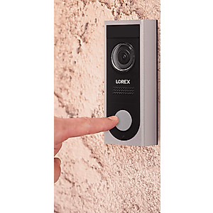 Lorex 1080p Wi-Fi Video Doorbell Security Camera with Motion Detection, Smart Security Lighting, IR Night Vision, Ultra Wide Angle Lens & 2-Way Talk – Includes 16GB SD Card [Requires Wiring]