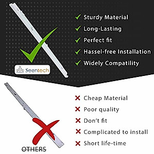 Seentech 240530701 Refrigerator Pan Hangers (Right) - Compatible Frigi-daire Refrigerator - Replaces: 917558,AH430917,EA430917,PS430917,AP2116590,240460501