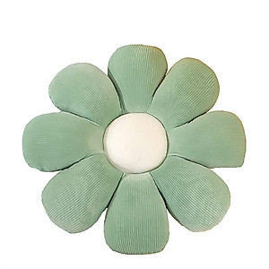 Uewidiod Flower-Shaped Pillow Cushion Floor Cushion Cushion Office sedentary Tatami car Cushion Student seat Cushion (40cm, Green)