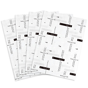 Hi Sasara 100 Sheets White with Black Bible Verse Tissue Paper,Bible Verse Tissue Paper for Gift Bags,Black and White Tissue Paper for Christian Gifts,14 x 20 Inch