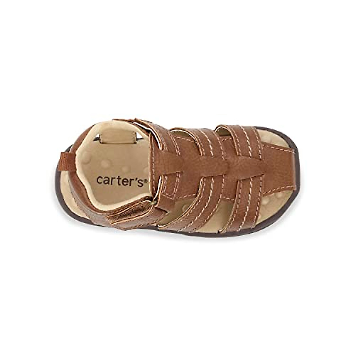 Carter's Every Step Baby Boys Arno First Walker Shoe, Brown, 3.5 Infant