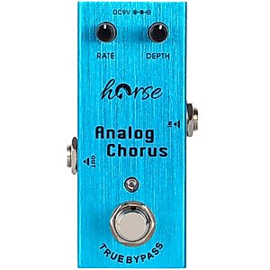 Analog Chorus Guitar Pedal, Horse Electric Effects Pedals Mini Single Type DC 9V True Bypass