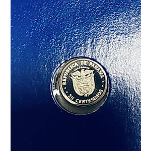 PA 1976 Republic of Panama Proof Coins Simon Bolivar .925 Silver Box & COA Proof