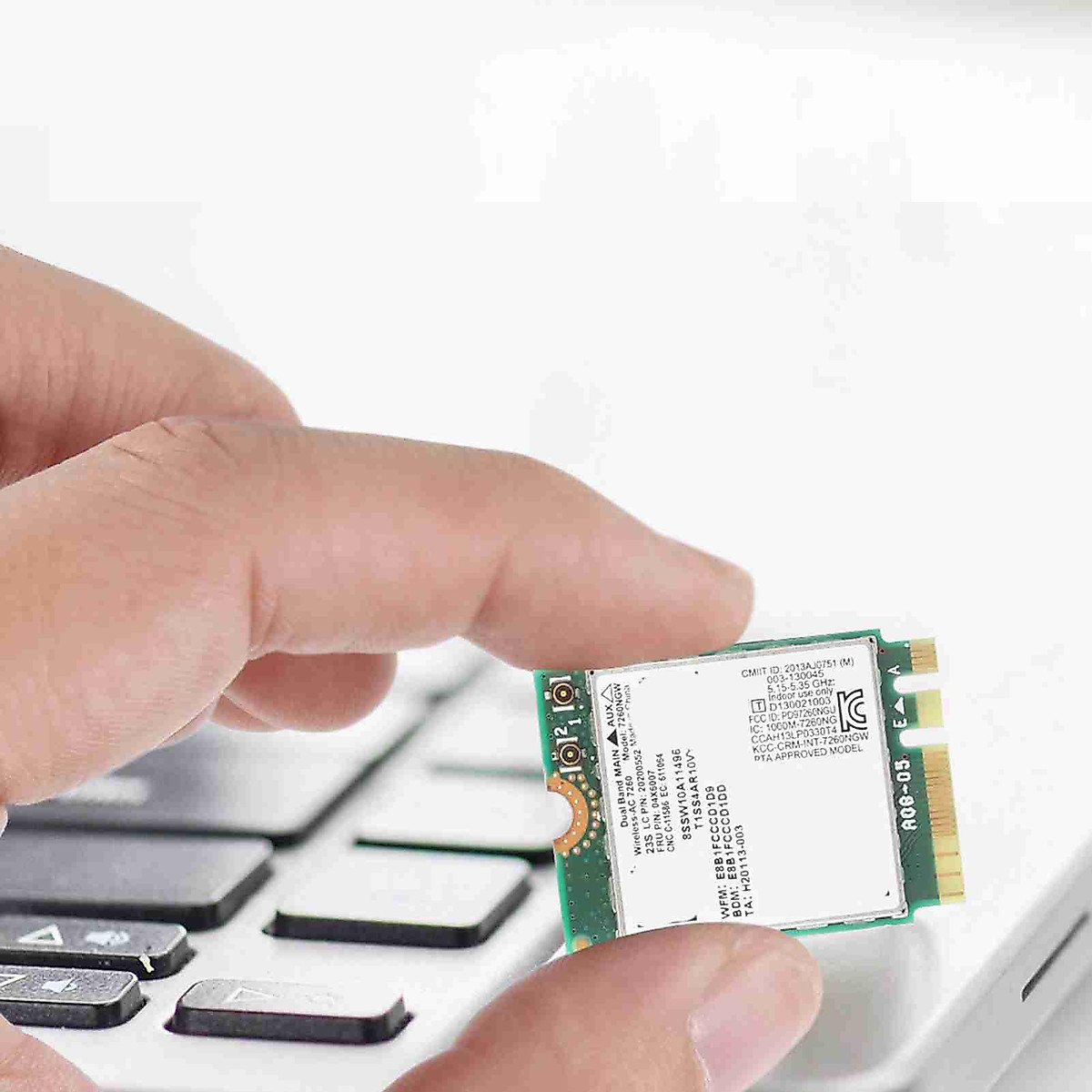 ASHATA 2.4G 5G Network Card for Intel 7260 AC 867Mbps NGFF M2 WiFi Card Laptop Network Adapter for ThinkPad T440 T440S T440P X230S X240 X240S L440 W540 etc