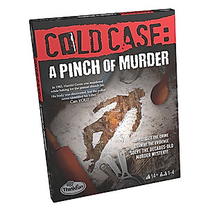 ThinkFun Cold Case: A Pinch of Murder – A Murder Mystery Game in a Box for Ages 14 and Up