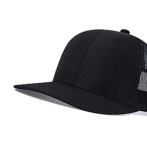 CNUSER Trucker Hat Fashion Mens Women Snapback Hats - The Great Outdoors Adjustable Baseball Cap,Mesh Hat (Curved Black)