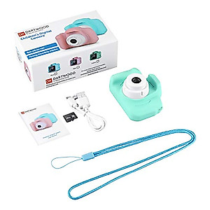 Dartwood 1080p Digital Camera for Kids with 2.0” Color Display Screen & Micro-SD Card Slot for Children - 32GB SD Card Included (Green)
