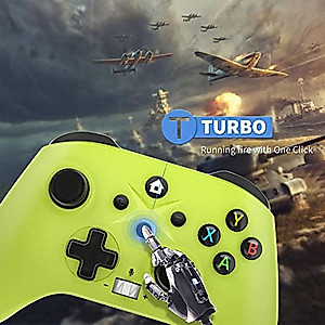 2.4G Wireless Controller Compatible With Xbox Series X/Xbox Series S/Xbox One/Xbox One S/Xbox One X/PC, Built-in 650mAh Rechargeable Battery, Upgraded Joystick, TURBO Function (Green)