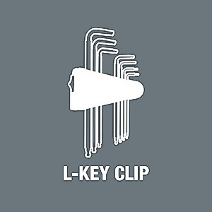 Wera - 5022720001 Stainless 3950 PKL/9 Ball-point Metric Hex-Plus Ergonomic L-Key Set with Two-Component Storage Clip, 9-Piece
