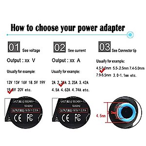 45W Ac Adapter Laptop Charger for HP Stream X360 11 13 14 Laptop Charger 14-ax012ds 14-ax010wm 14-ax020wm 13-c077nr 11-y010wm 11-y010nr 11-d010wm 11-d010nr 11-d011wm Notebook Power Supply Cord