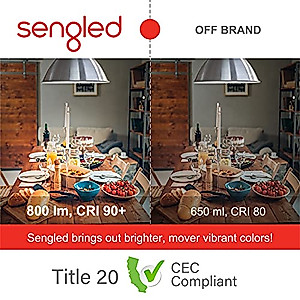 Sengled Smart Light Bulbs, WiFi Light Bulbs, Alexa Light Bulb, Smart Bulbs that Work with Alexa & Google Assistant, A19 Daylight (5000K) No Hub Required, 800LM 60W Equivalent High CRI>90, 2 Pack