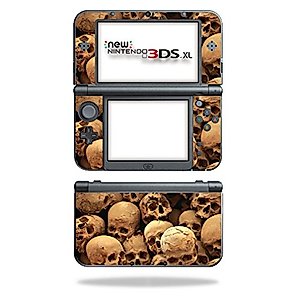MightySkins Skin Compatible with New Nintendo 3DS XL (2015) Cover wrap Sticker Skins Skull Pile