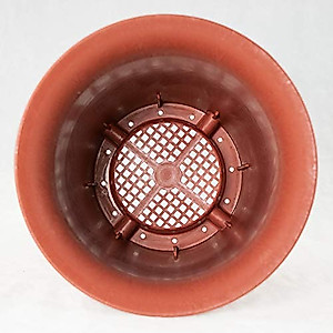 3 Round Cascade Plastic Bonsai, Succulent & Orchid Planter 4.25"x 4.25"x 4.5"